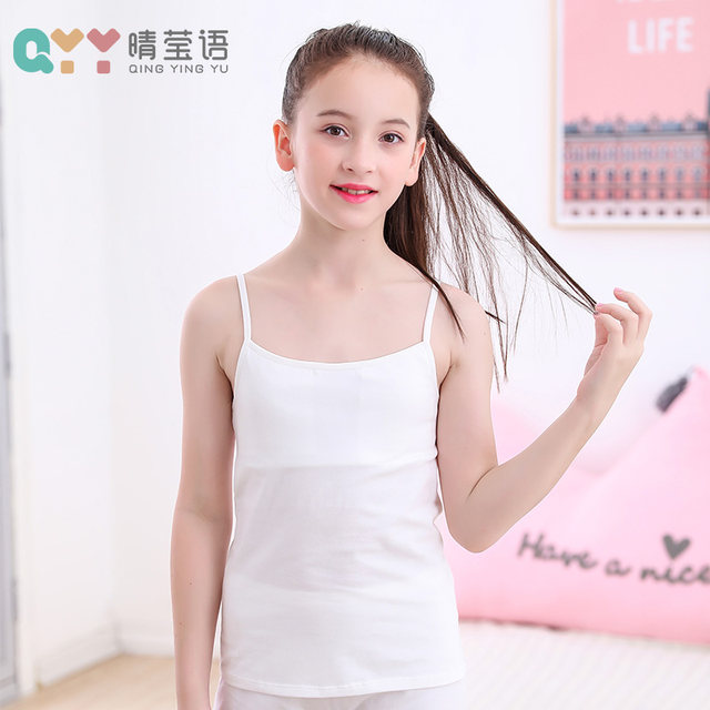 Girls underwear vest development period 9-12 years old student camisole ...