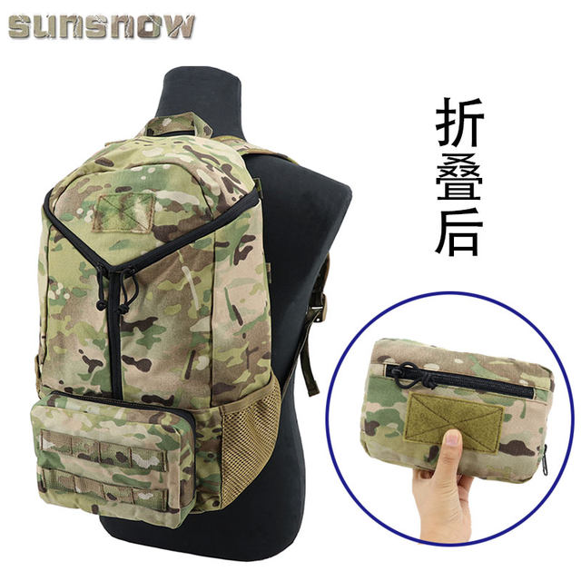 Portable folding backpack Hand roll bag Roll up bag Simple tactical ...