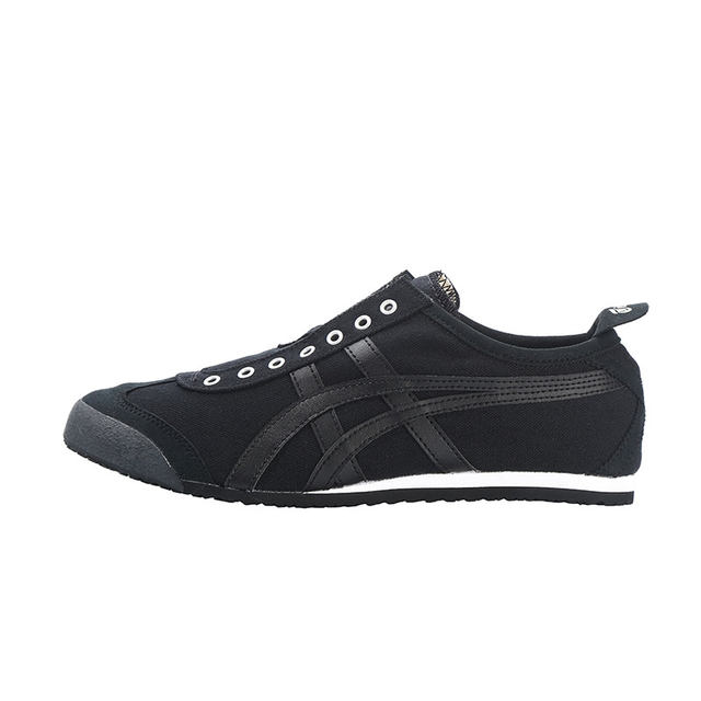 Nitsuka Tiger onizu Tiger Mexico66 black canvas slip-on casual shoes ...