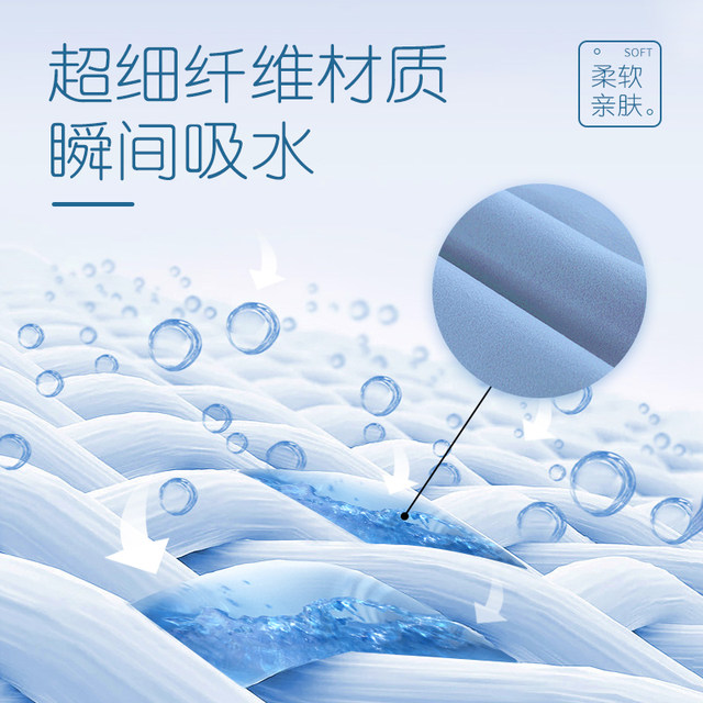 Quick-drying bath towel absorbs water, dries quickly, does not shed ...