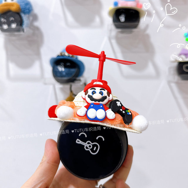 NIO nomi hat decoration Mario style bamboo dragonfly hat