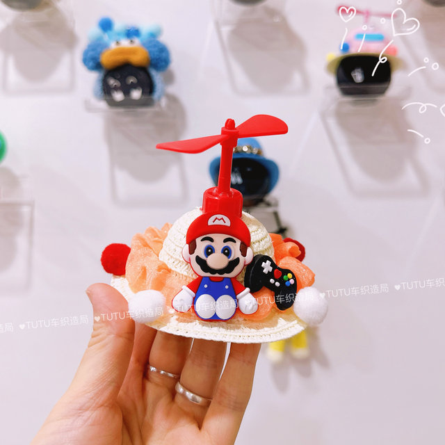 NIO nomi hat decoration Mario style bamboo dragonfly hat