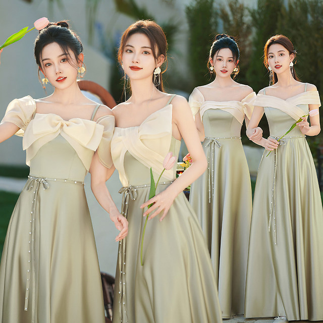 Bridesmaid suit 2025 niche high-end sister group dresses can usually ...
