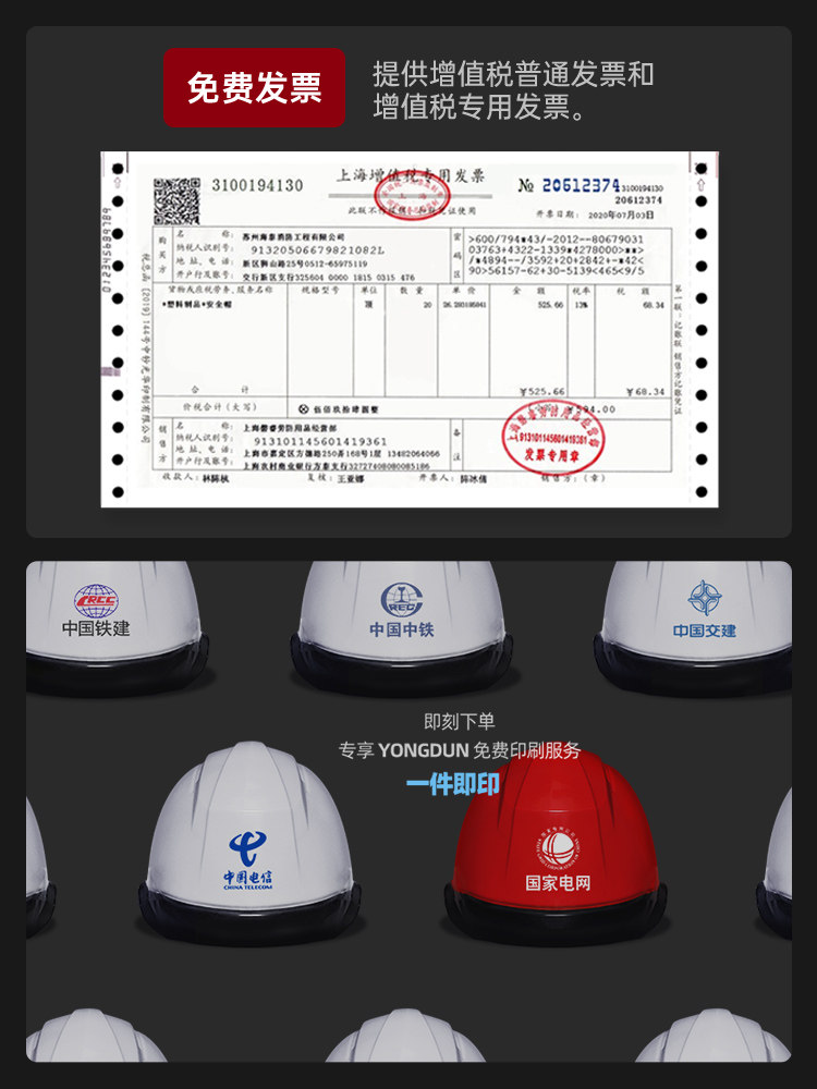 Anda Construction Helmet - ABS Safety Hard Hat - White