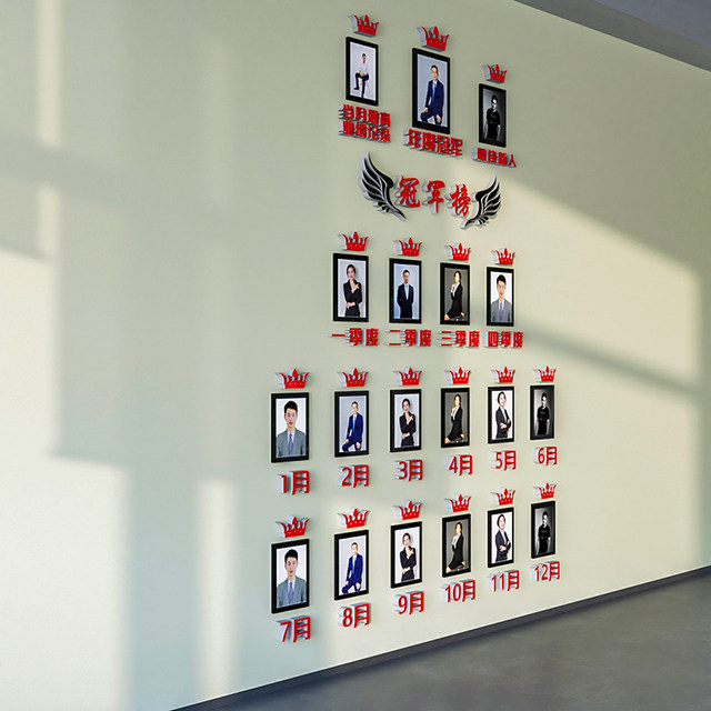 Office Honor Wall Display Wall Enterprise Company Culture Wall Sales ...