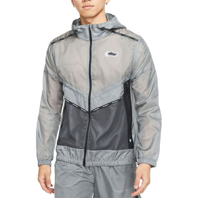 Nike/Nike official authentic men's translucent hooded running sports ...