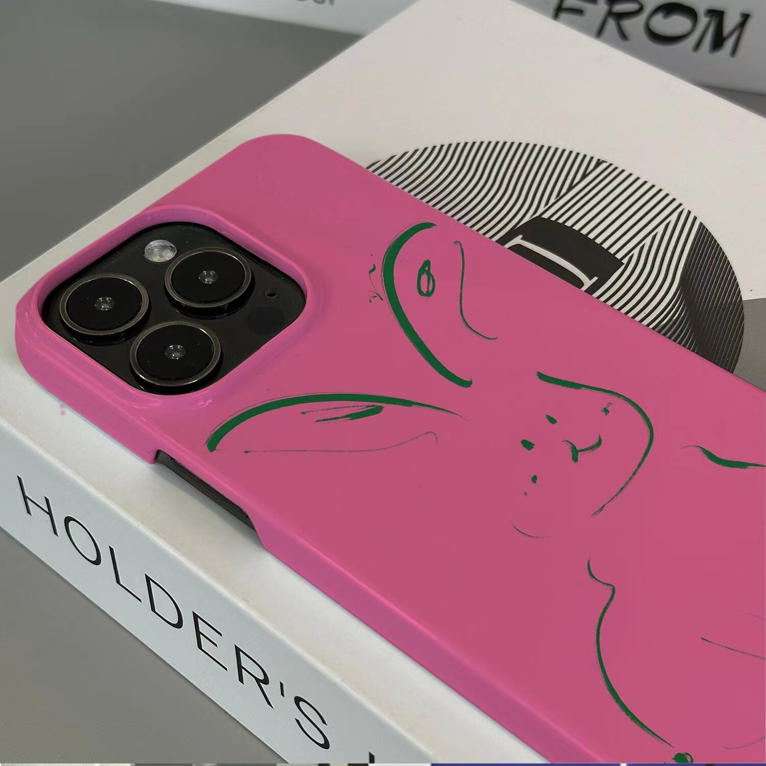 ins style cartoon pink rabbit suitable for Philin shell iPhone 14 Apple ...