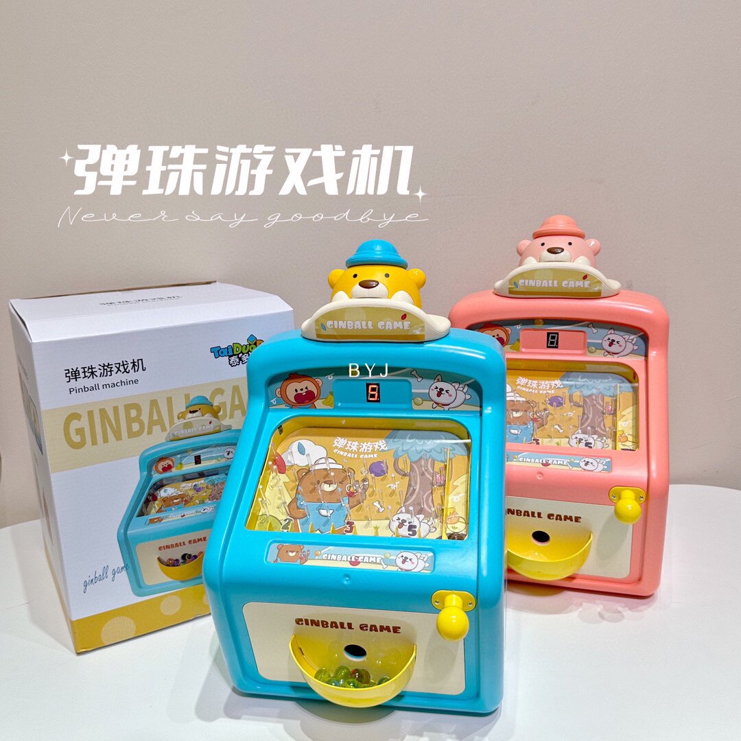 Cute Bear Pinball Game Machine Toy | Electric Boy and Girl Rolling ...
