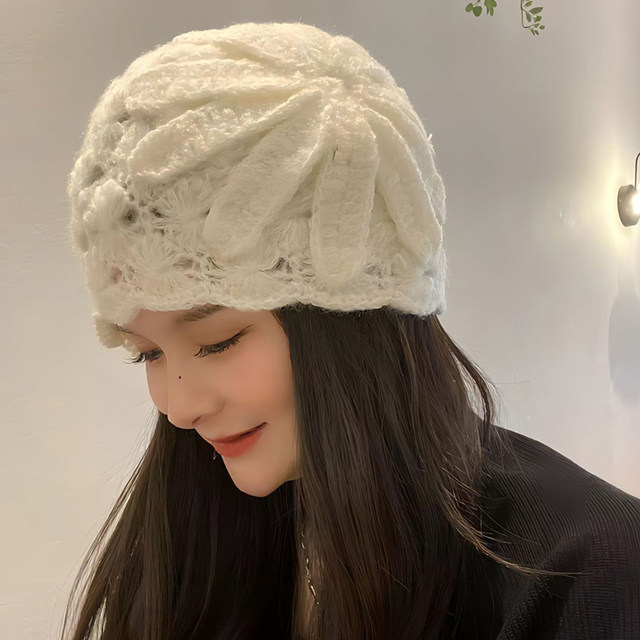 Handmade crocheted toe cap to cover gray hair, autumn and winter cold ...