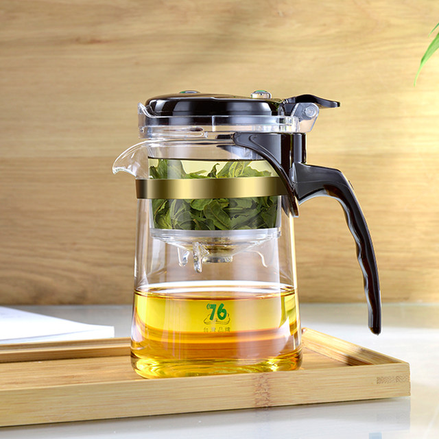 Taiwan 76 elegant cup heat-resistant glass teapot set filtered tea ...