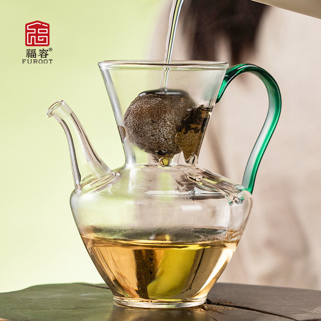 Furong Xiaoqing Citrus bubble teapot green teapot high borosilicon ...