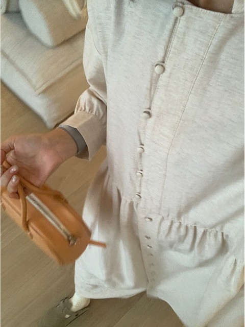 Zhoumumu apit Japanese cotton and linen literary retro breasted long ...