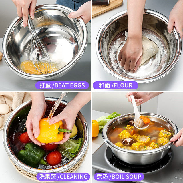 Stainless steel washbasin thickened and deepened large laundry basin ...