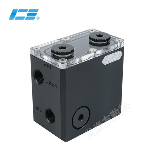 IcemanCooler2u server water tank and tolerate DDC pump split water tank