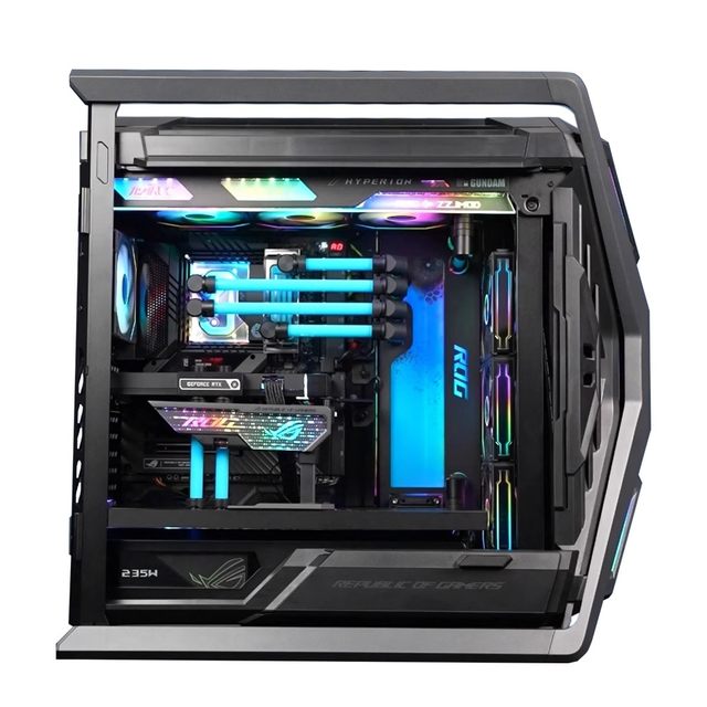 ASUS ROG Genesis GR701 chassis split water cooling solution customized ...
