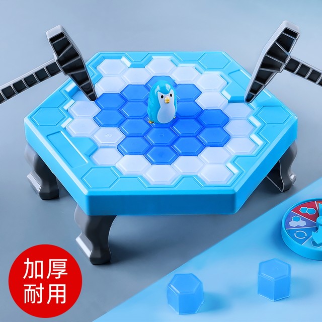Knock the ice cubes to save the little penguin. Ice-breaking toy table ...