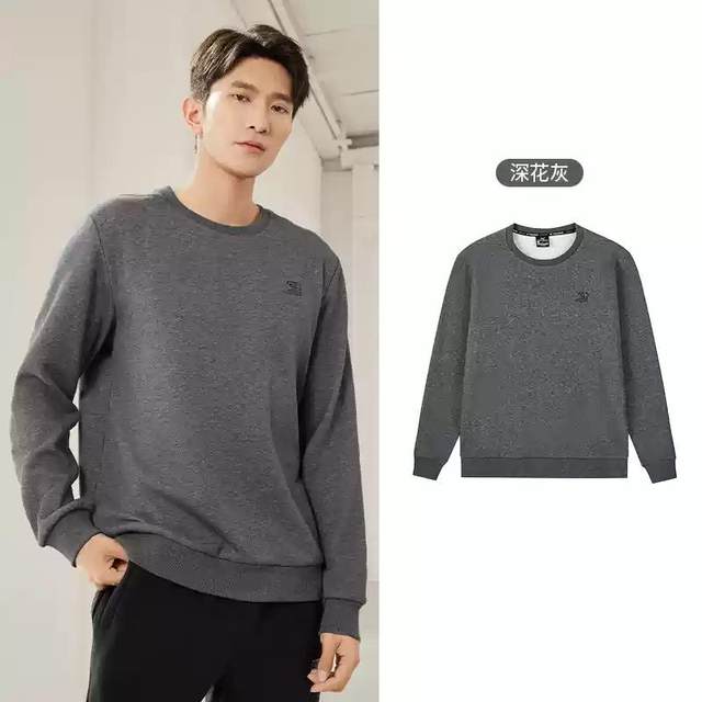 361 Sports Sweatshirt Men's Winter Crew Neck Pullover Casual Men's ...