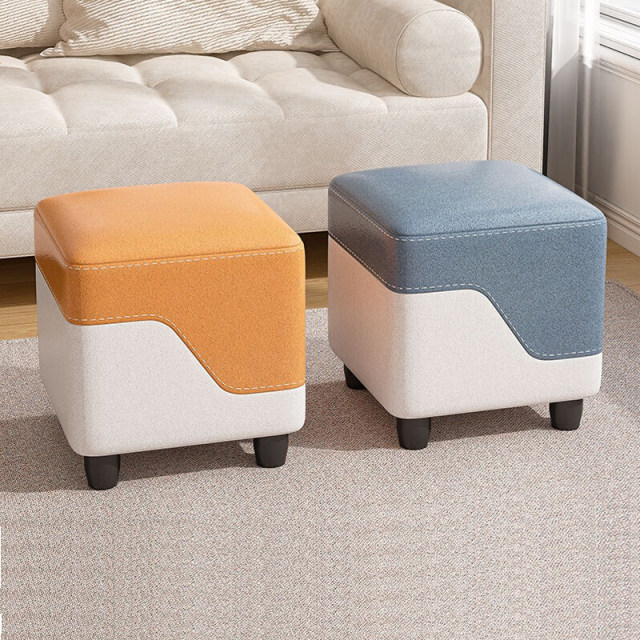 Small stool Household short stool living room Bell light luxury tea ...