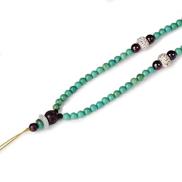 Suqu handmade turquoise pendant pendant rope gold jade Buddha jade ...