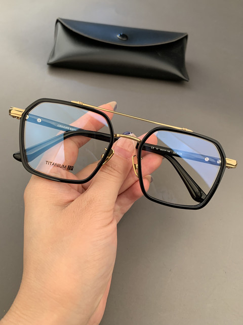 New glasses frame suit thug big face retro literary can be equipped ...