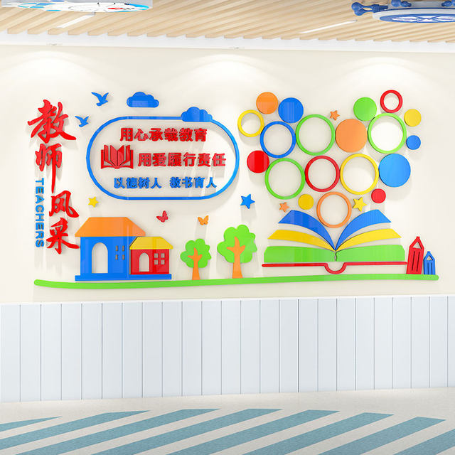 Teacher Profile Elegant Show Photo Wall Sticker Training Institution ...