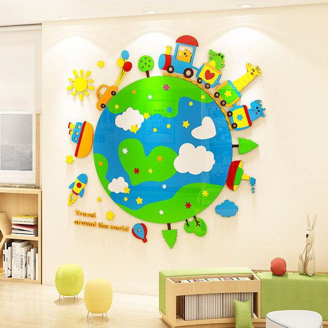 Kindergarten Environmental Creation Materials Theme Classroom Wall ...