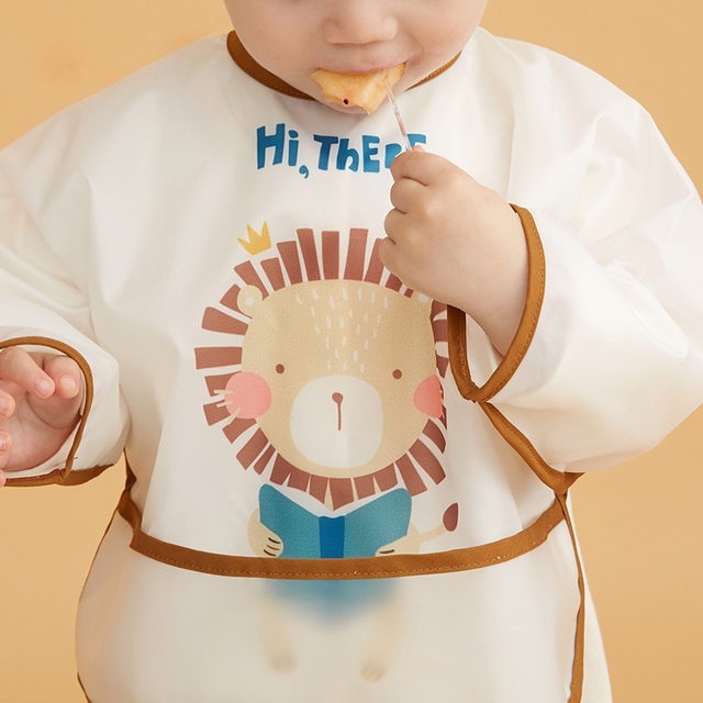 Baby eating smock, baby bib, full body waterproof and anti-dirty ...