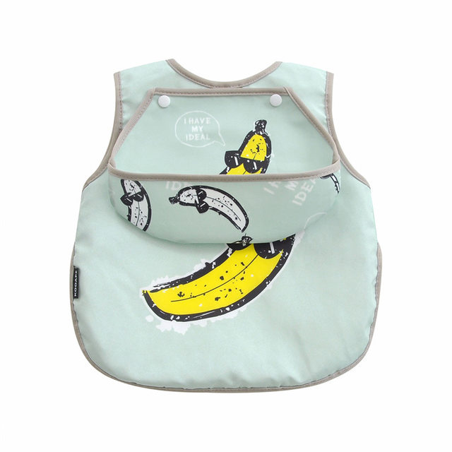 Baby eating smock waterproof and anti-dirty summer thin children's rice ...