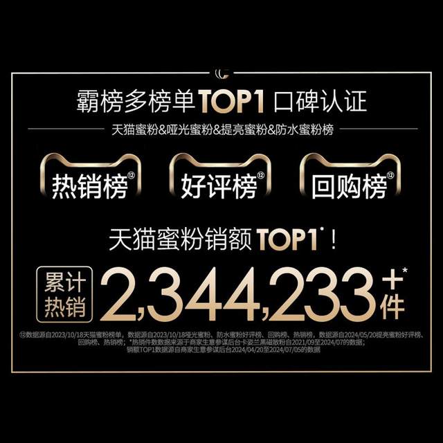 Kazilan Black Magnetic Powder Long-lasting Makeup Brightening 1g