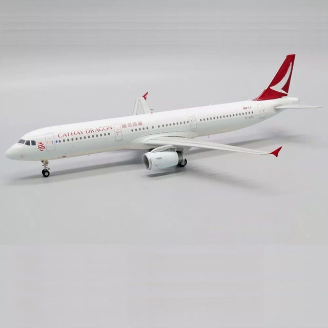 Jcwings1/200 alloy aircraft model Cathay Dragon A321B-HTG