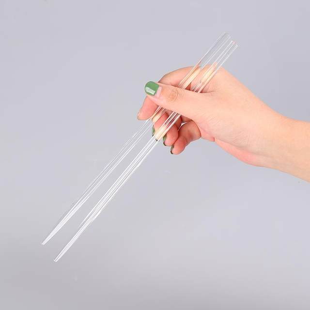 Creative transparent glass chopsticks heat -resistant home tableware ...