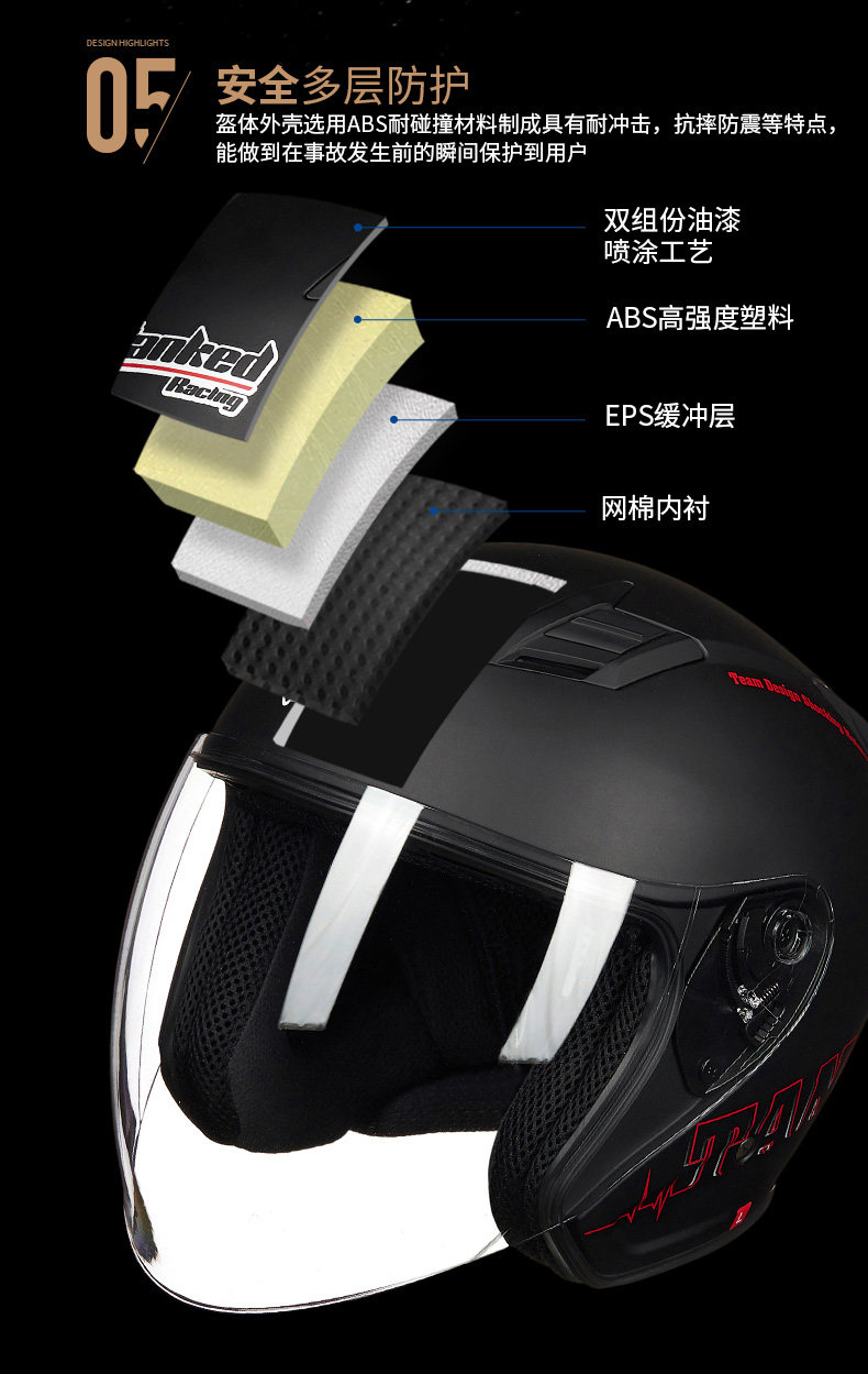 Electric Vehicle Helmet Breathable Motorcycle Helmet