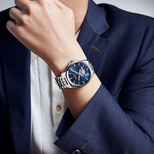 Rossini watch men's tungsten steel strap business official authentic ...