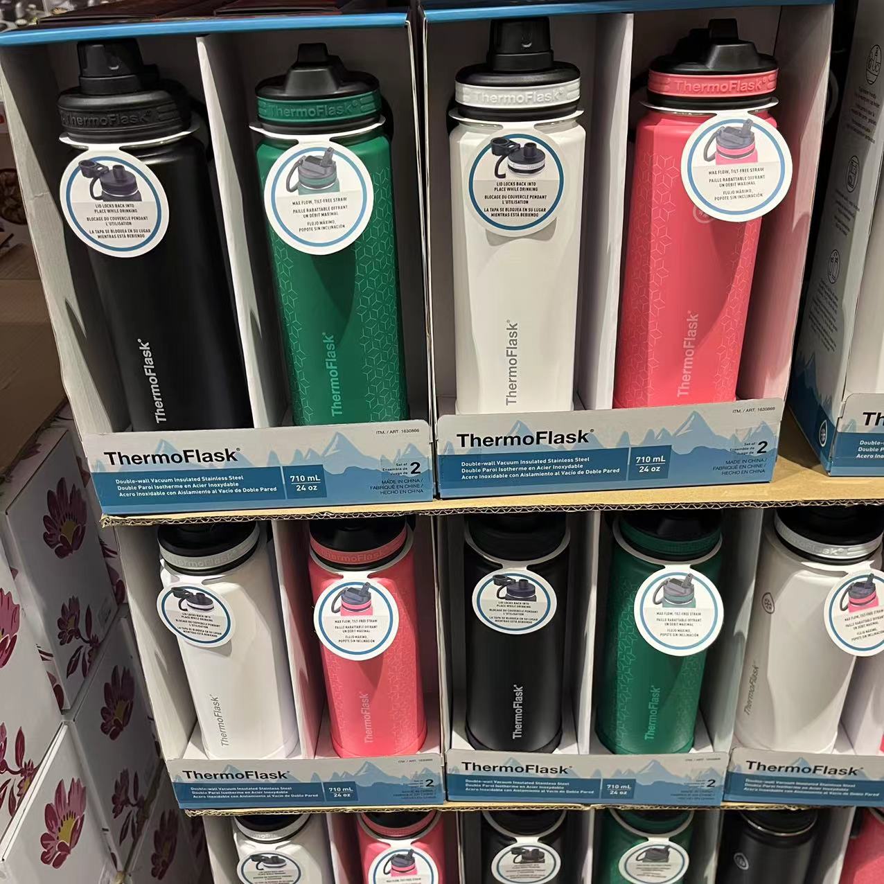 Costco purchases thermoflask stainless steel sports outdoor water cup kettle water bottle ...