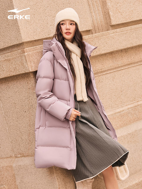 Qi Ning Technology丨Hongxing Erke long down jacket for women winter new ...