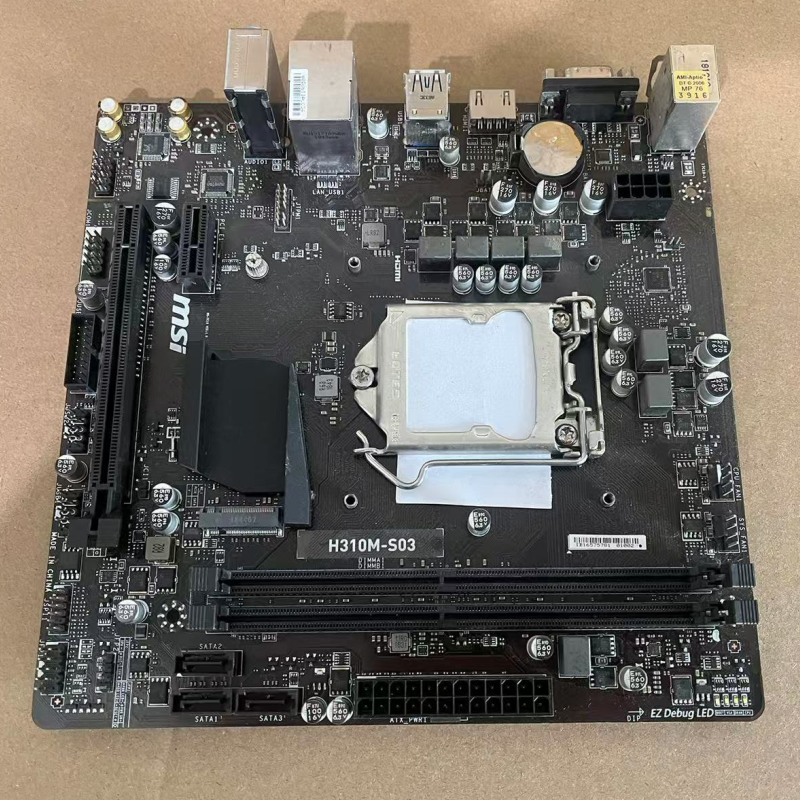 MSI/微星 H310M-S03主板 H310主板/LGA1151支持8 9代CPU DDR4内存-淘宝网