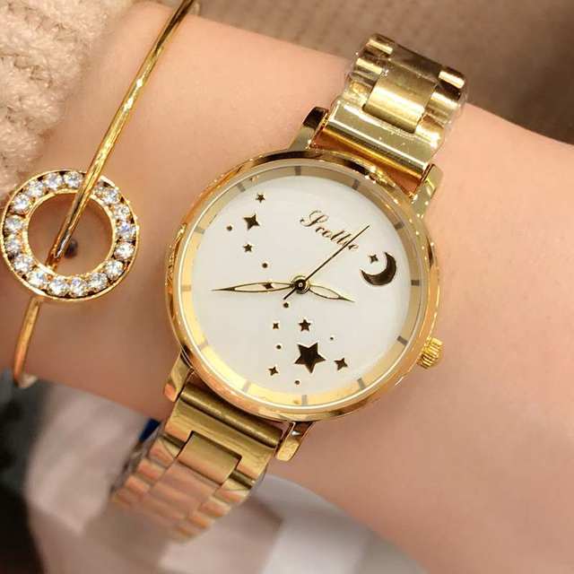 New style Gaudí fashion ladies imported movement star moon dial ins ...