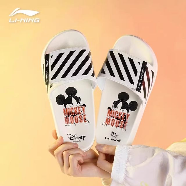 Li Ning slippers men's 2025 summer new style wear anti-slip and anti ...