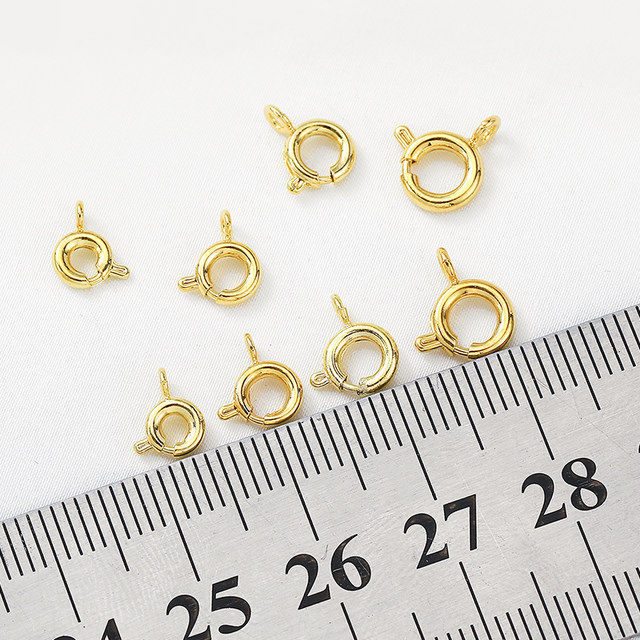 14K18K gold-coated color-preserving spring buckle handmade diy bracelet ...