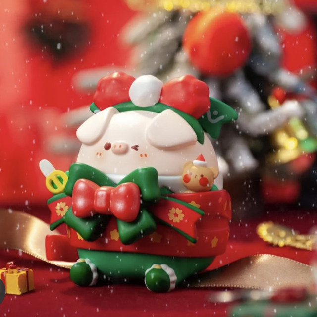 Spot fart, Pig Dessert Series Christmas Blind Box Happy Company Piko ...