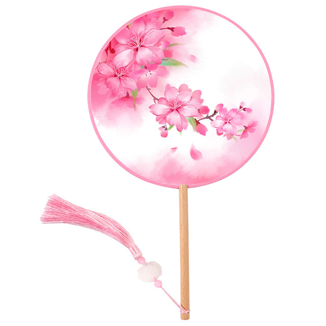 Ancient style round fan double dough fan classical palace fan Chinese ...