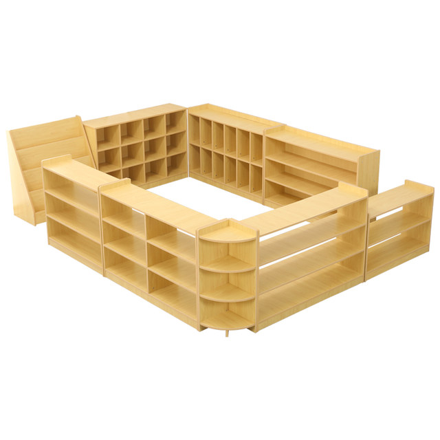 Kindergarten school bag cabinet children's locker toy shoe cabinet ...