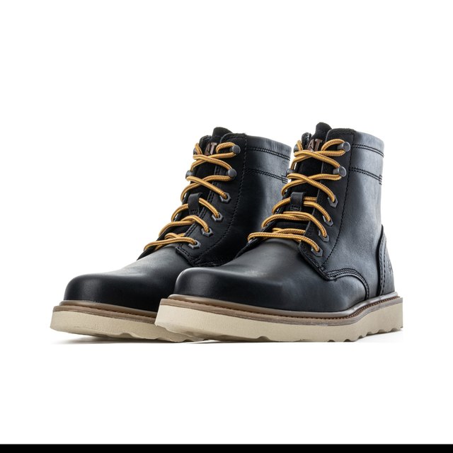 CAT Carter black lace-up men's work boots Martin boots counter cabinet ...