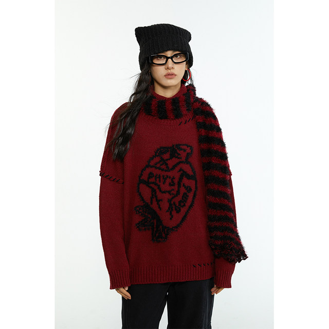 Physics boy, be careful, Fragile Series Faith jump high collar wool ...