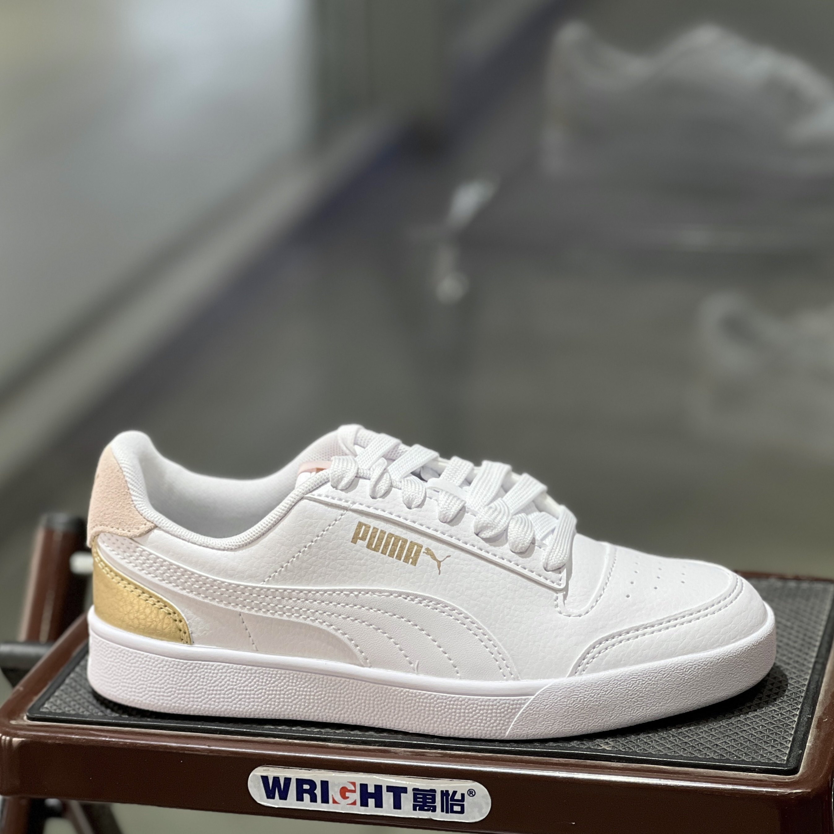 PUMA 2024 new women's spring and summer Shuffle white shoes sports ...