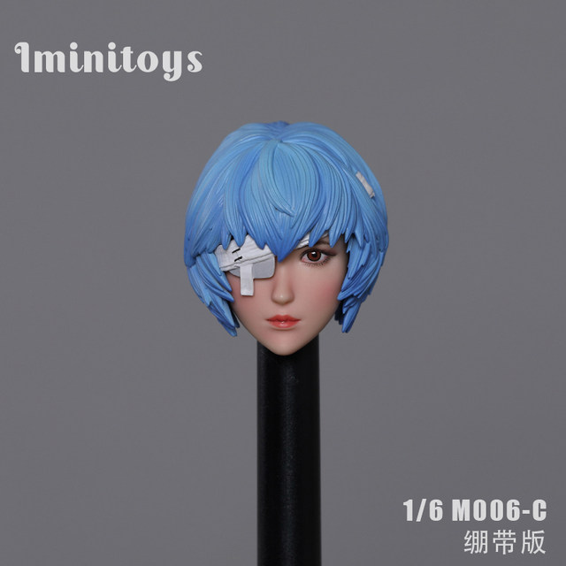 imitoys1/6M006 female soldier head carving Ayanami Rei head carving ...