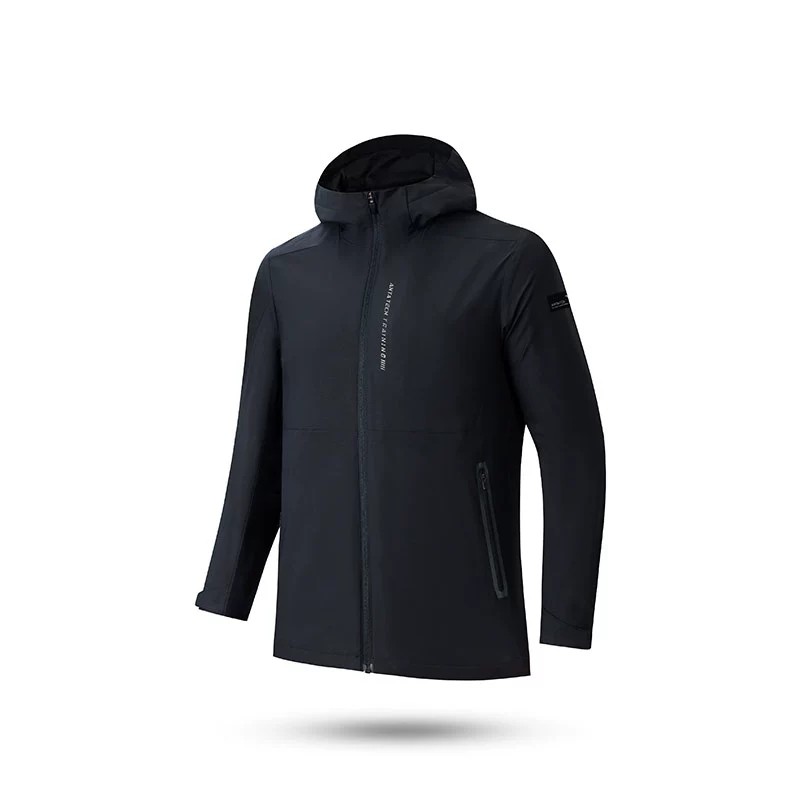 Anta sports jacket men's spring and autumn new hooded woven stand ...