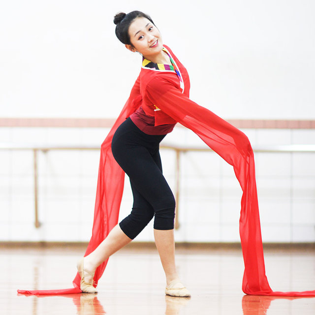 Tibetan children practice water sleeve tops for women adult dance ...