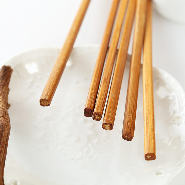 Chopsticks for home, paint-free, wax-free, non-slip, natural and ...