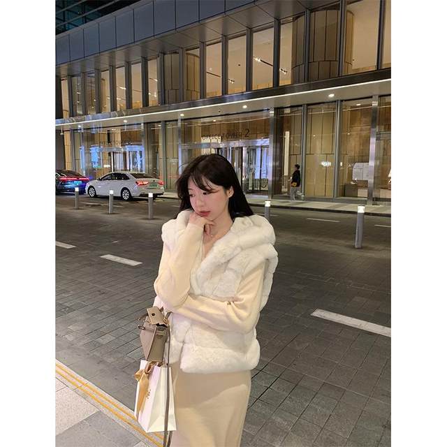 Zhao Baoni Bunny Bunny Fatty Fatty Rabbit Bunny Hooding Vests Fresh and ...